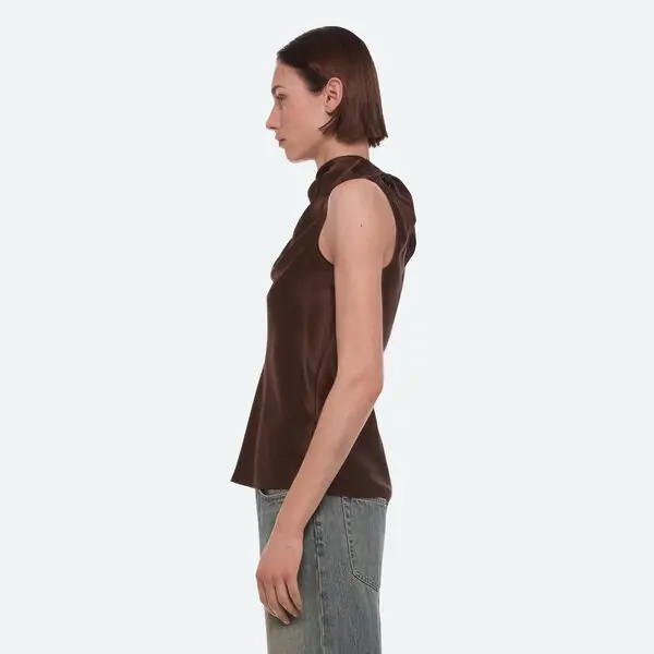 Helmut Lang Silk Tie-neck Top - Serra