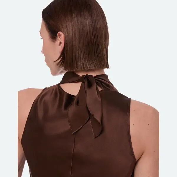 Helmut Lang Silk Tie-neck Top - Serra