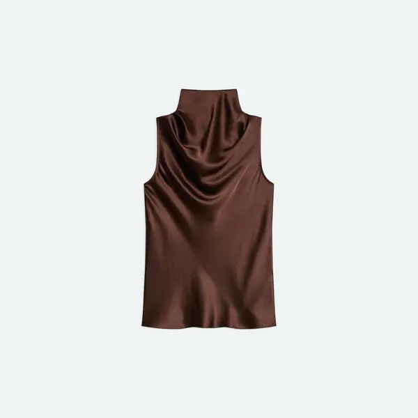 Helmut Lang Silk Tie-neck Top - Serra