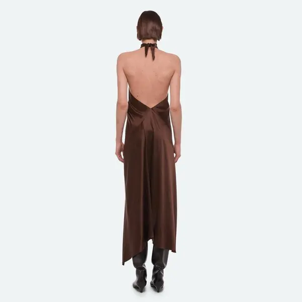 Helmut Lang Silk Tie Scarf Dress - Serra