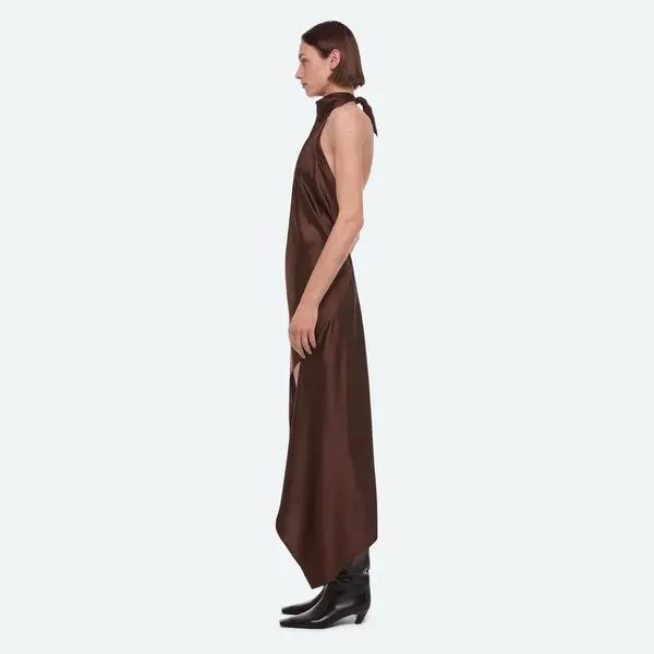 Helmut Lang Silk Tie Scarf Dress - Serra