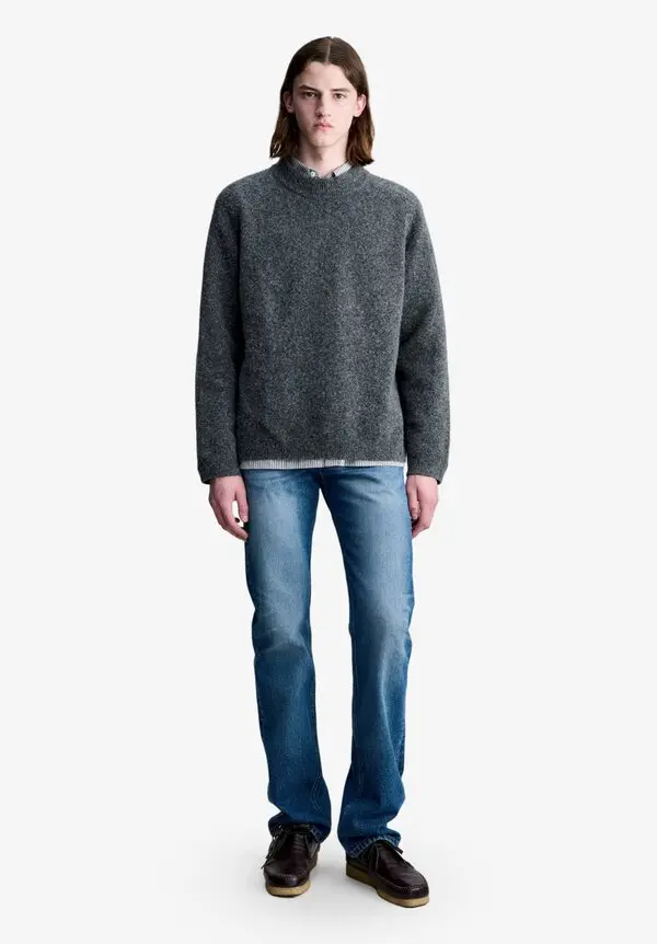 A.p.c. Dylan Sweater Loone Sizee-fit Charcoal Gray Sweater - Charcoal Grey