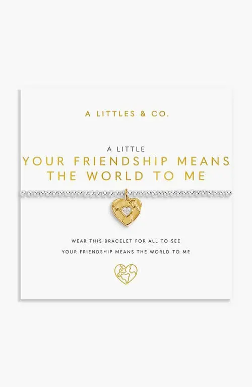 A LITTLES & CO A Little 'your Friendship Means The World To Me' Bracelet - Mixed