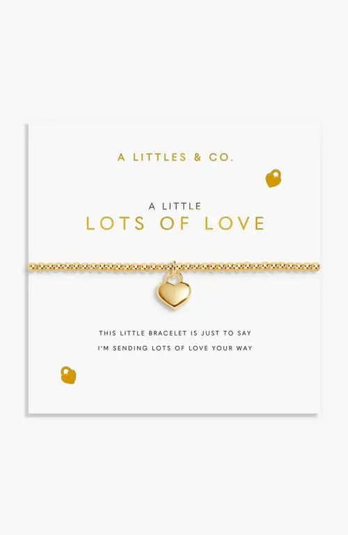 A LITTLES & CO A Little 'lots Of Love' Bracelet - Gold Plated
