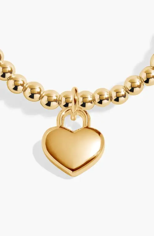 A LITTLES & CO A Little Lots Of Love Heart Charm Bracelet In Gold Tone