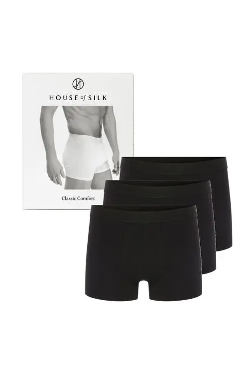 HOUSE OF SILK 3 Pack Trunksultra Soft Modal