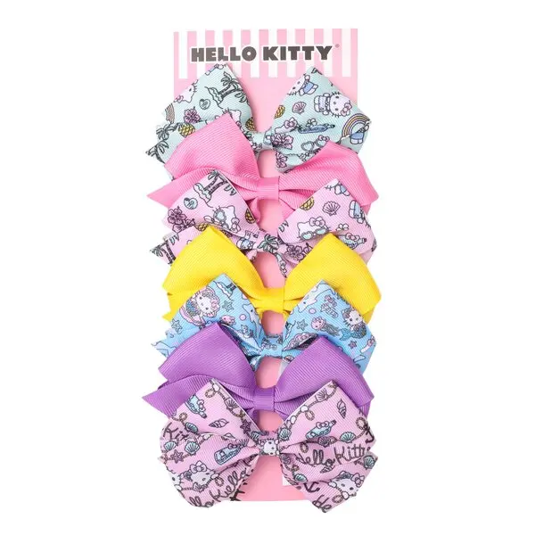 HELLO KITTY Hair Bow 7-piece Set Official License