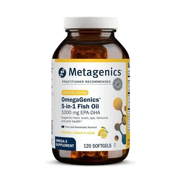 METAGENICS Omegagenics Omega 3 Fish Oil 1000 Milligram Epa Dha High Potency Omega 3 Supplement For Heart - No Color