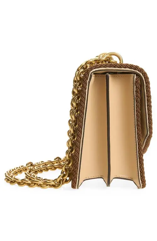 Valentino Garavani Vlogo Embroidered Silk Shoulder Bag