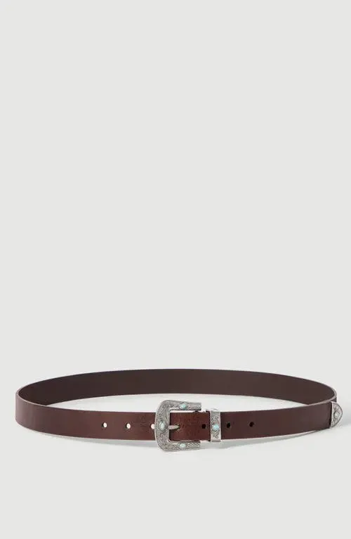 Brunello Cucinelli Pull-up Calfskin Leather Belt - Ebony