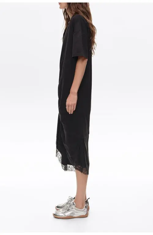 Bimba Y Lola Two-material Knot T-shirt Dress
