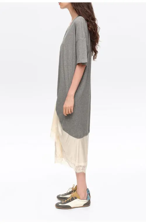 Bimba Y Lola Two-material Knot T-shirt Dress