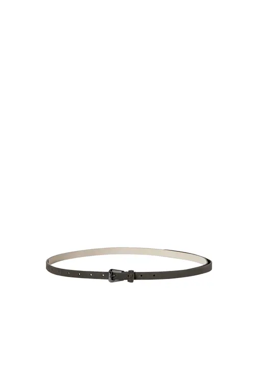 Brunello Cucinelli Suede Belt With Shiny Loop