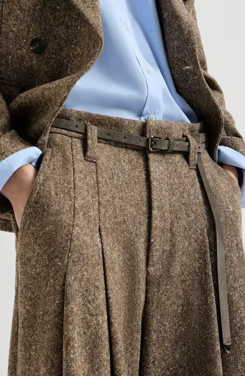 Brunello Cucinelli Suede Belt With Shiny Loop