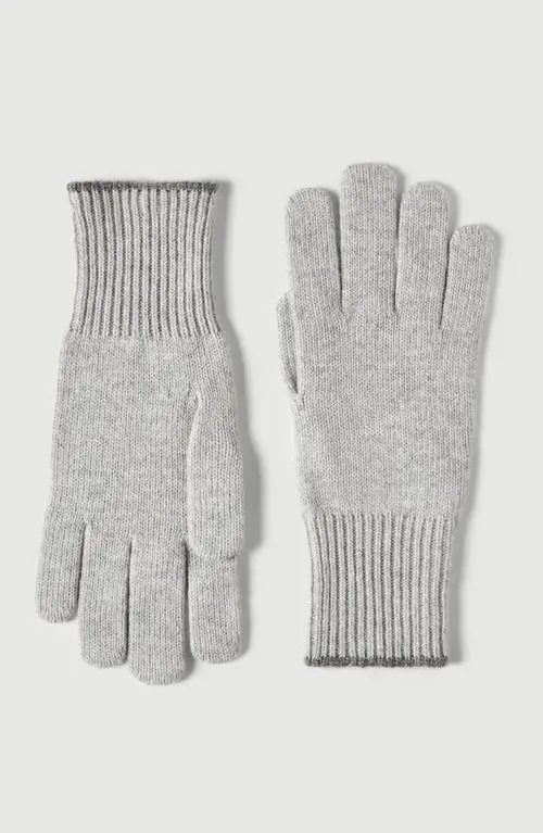 Brunello Cucinelli Cashmere Knit Gloves - Grey
