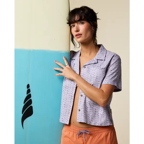 COTOPAXI Afuera Printed Button-up Shirt - Shimmer Aster