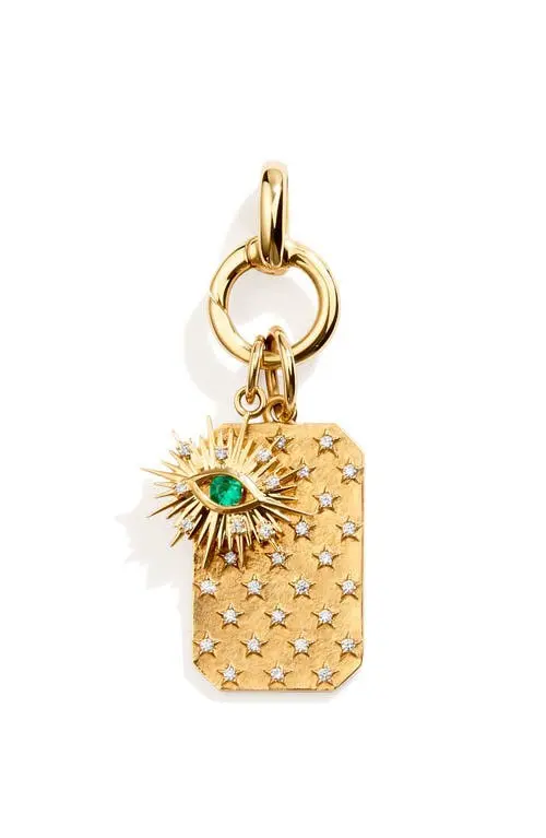 SYNA JEWELS Starspell Evil Eye Talisman - Yellow Gold