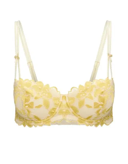 ADORE ME Mellody Push Up Balconette Bra - Light Yellow