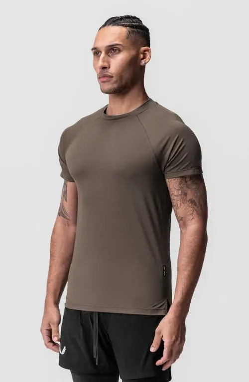 ASRV Aerosilver Fitted Training T-shirt - Deep Taupe