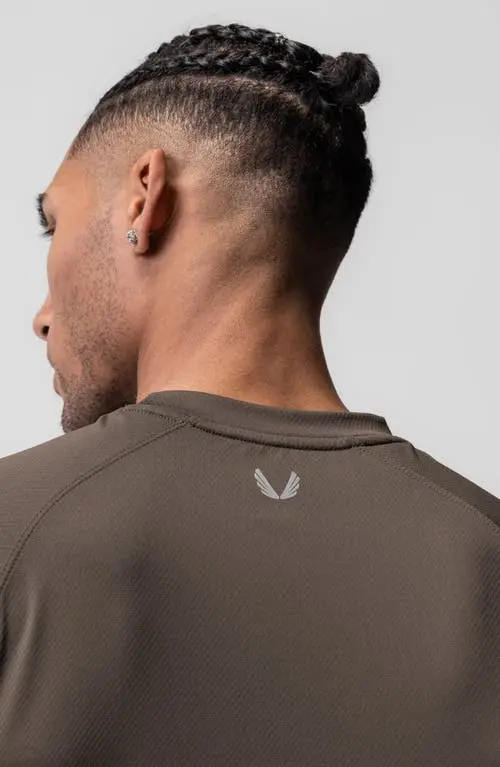 ASRV Aerosilver Fitted Training T-shirt - Deep Taupe