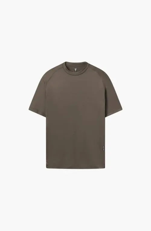 ASRV Aerosilver Fitted Training T-shirt - Deep Taupe