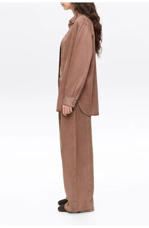 Bimba Y Lola Fluid Wide-leg Denim Trousers