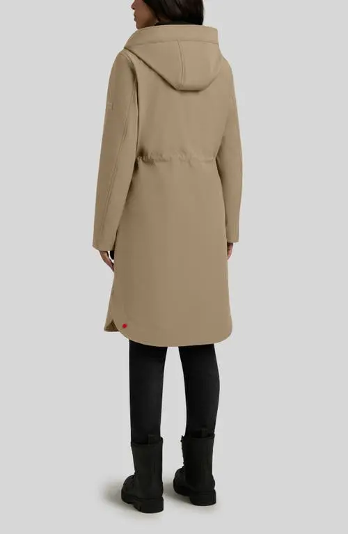 Hunter Monica Water Repellent Hooded Coat - British Tan