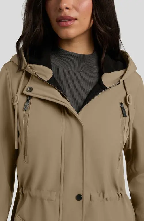 Hunter Monica Water Repellent Hooded Coat - British Tan