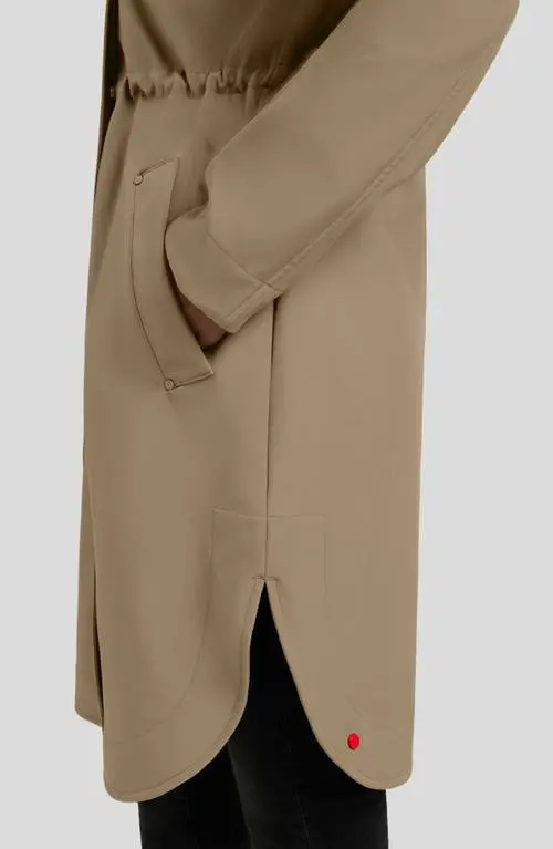 Hunter Monica Water Repellent Hooded Coat - British Tan