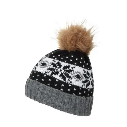 Mountain Warehouse Fair Isle Pom Pom Beanie