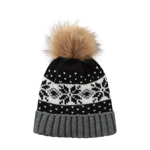 Mountain Warehouse Fair Isle Pom Pom Beanie