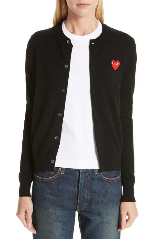 Comme Des Garçons Play Wool Cardigan