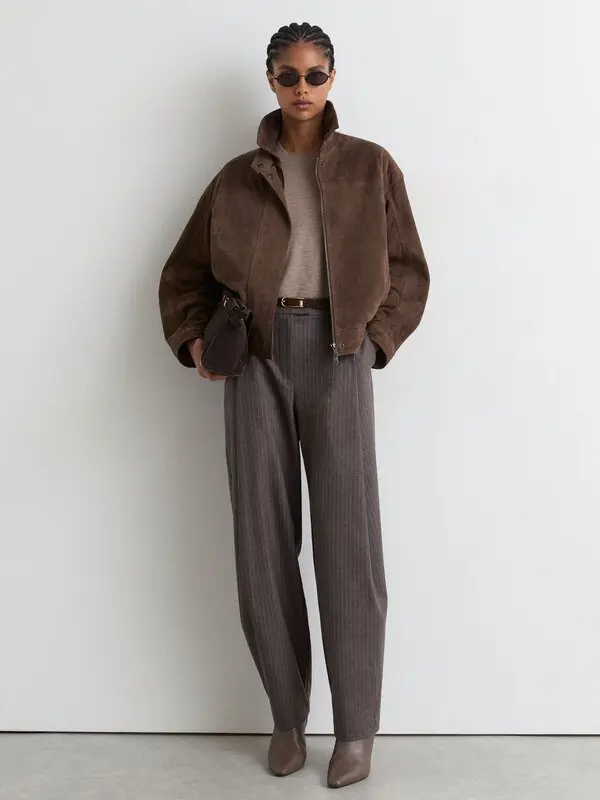 REISS Cooper Suede Relaxed-fit Jacket