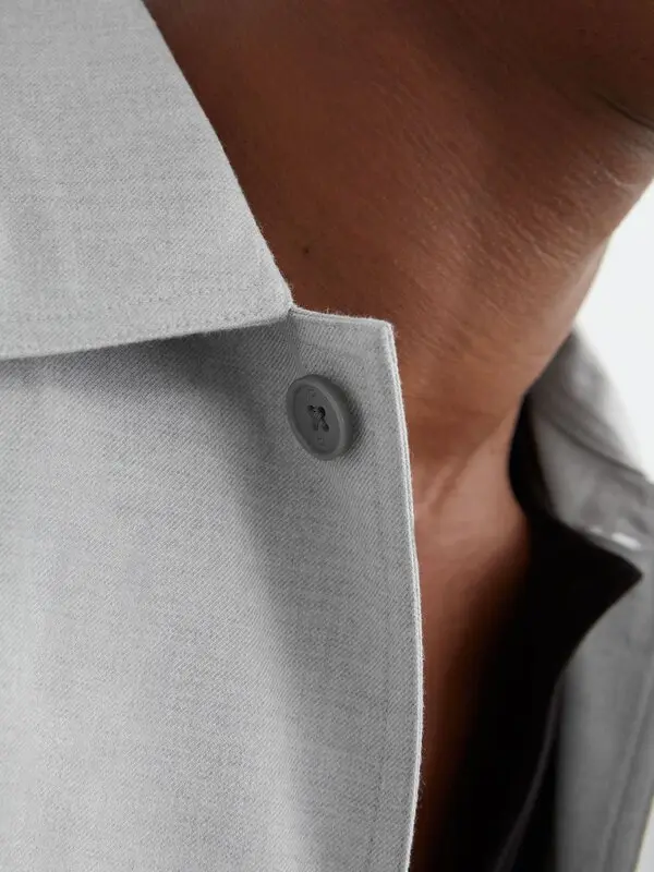 REISS Penge Brushed Twin-pocket Overshirt With Wool