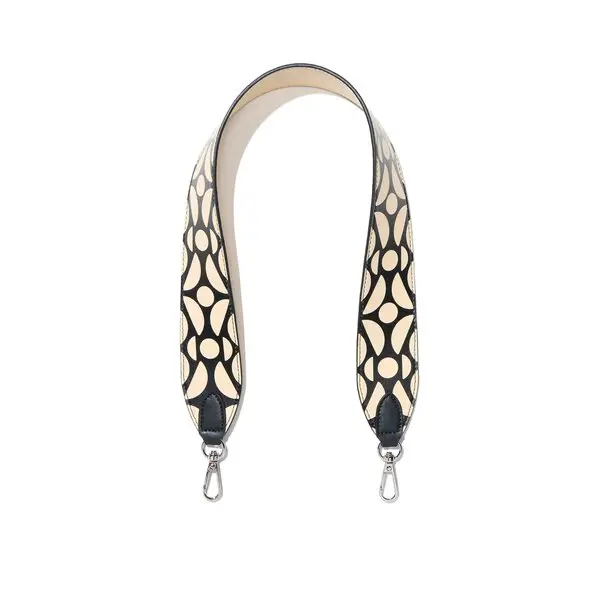 NAOA Black / White Handbag Shoulder Strap Geometric - Black/white