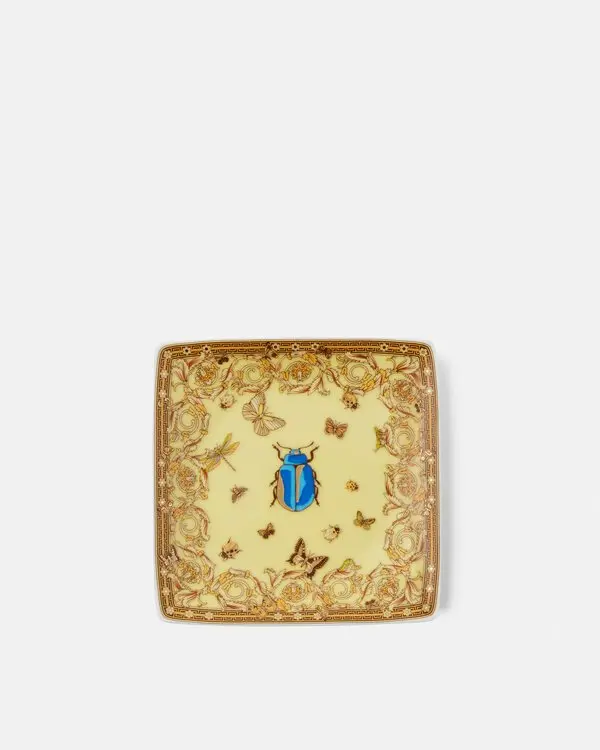 Versace Le Jardin Square Plate 12 Cm - Yellow