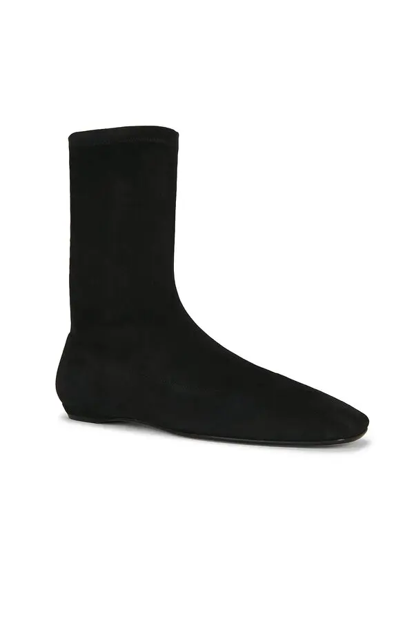 THE ROW Cindy Stretch Suede Boots
