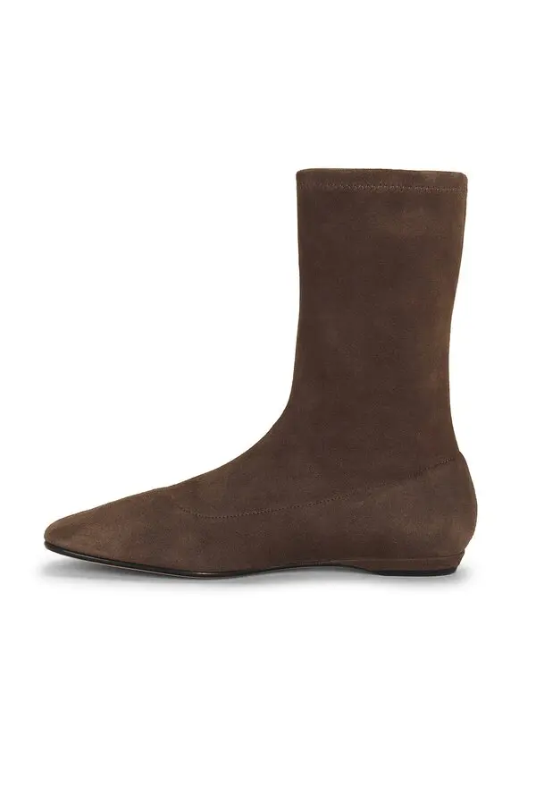 THE ROW Cindy Stretch Suede Boots