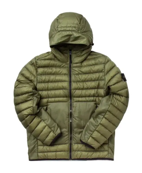 Stone Island Logo-patch Hooded Puffer Jacket