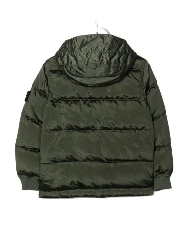 Stone Island Compass-logo Hooded Padded Jacket