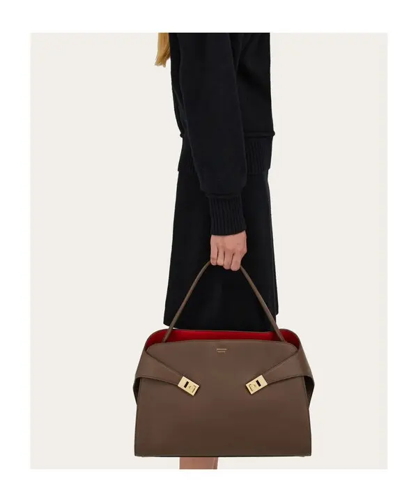 FERRAGAMO Hug Soft Bicolor Large Shoulder Bag