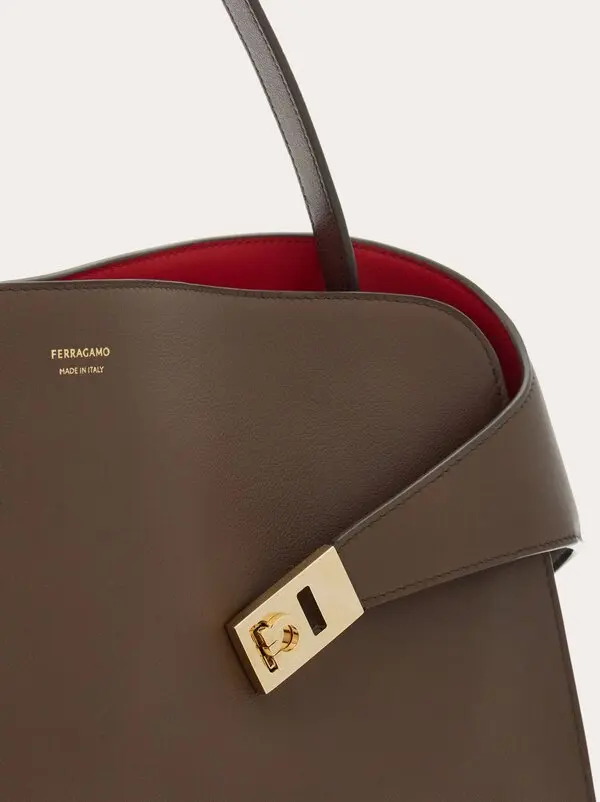 FERRAGAMO Hug Soft Bicolor Large Shoulder Bag