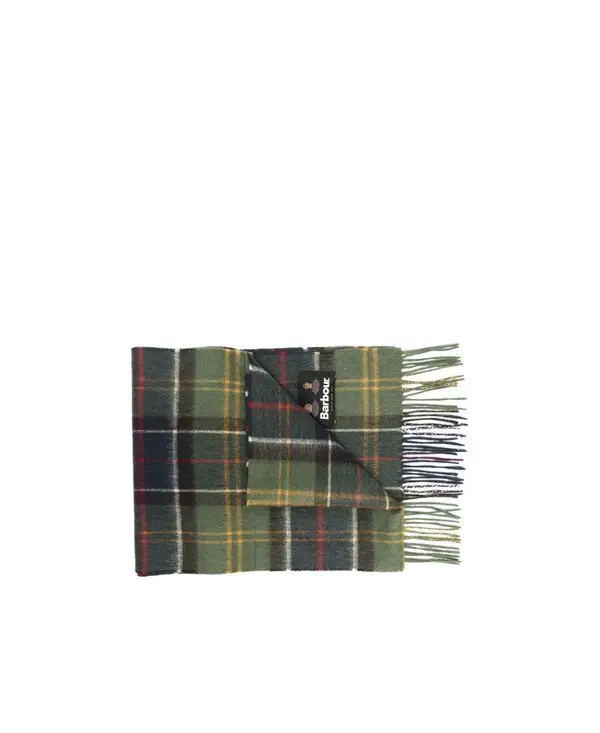 Barbour Logo-patch Check Pattern Scarf