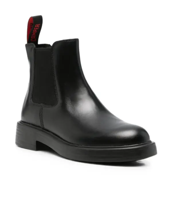 Camper Dean Elasticated-panel Pull-tab Chelsea Boots - Black