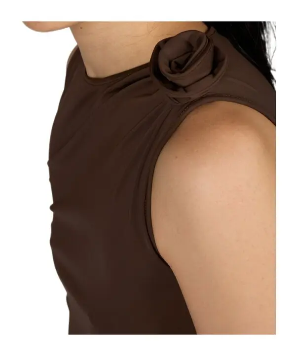Coperni Sleeveless Floral Embellished Dress