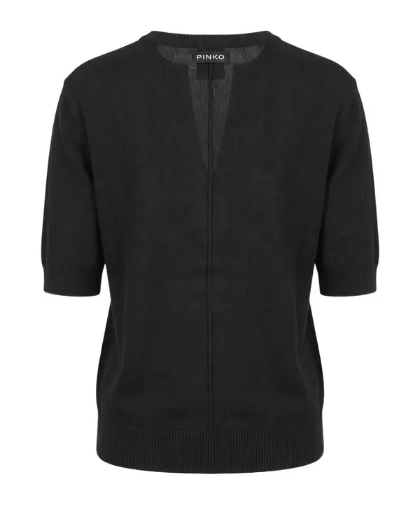 Pinko Short-sleeved Sweater - Black