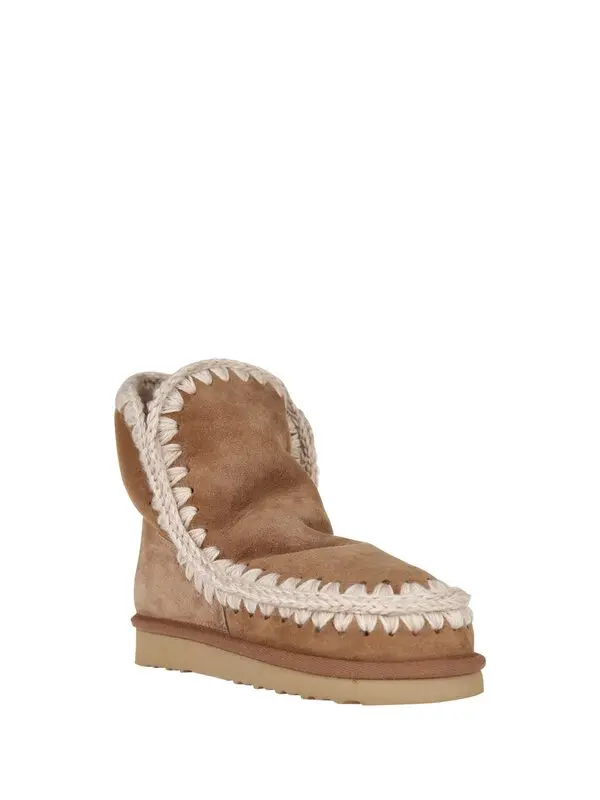 Mou Knitted Detail Boots
