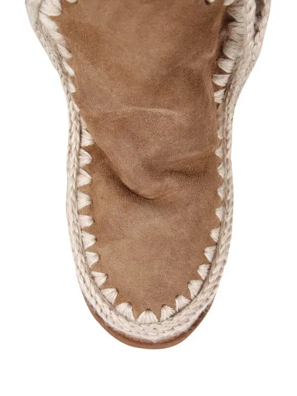 Mou Knitted Detail Boots