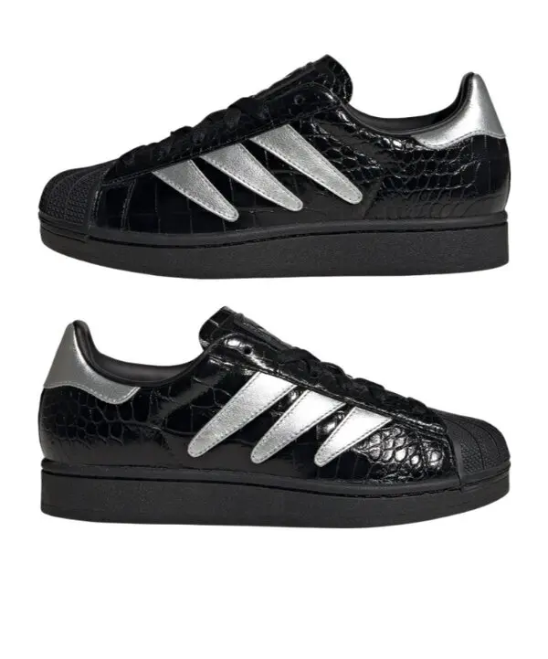 Adidas Superstar Ii W Striped Lace-up Sneakers