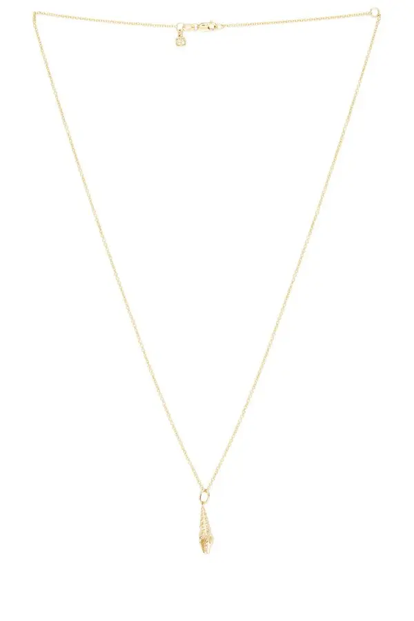 SYDNEY EVAN Long Shell Charm Necklace